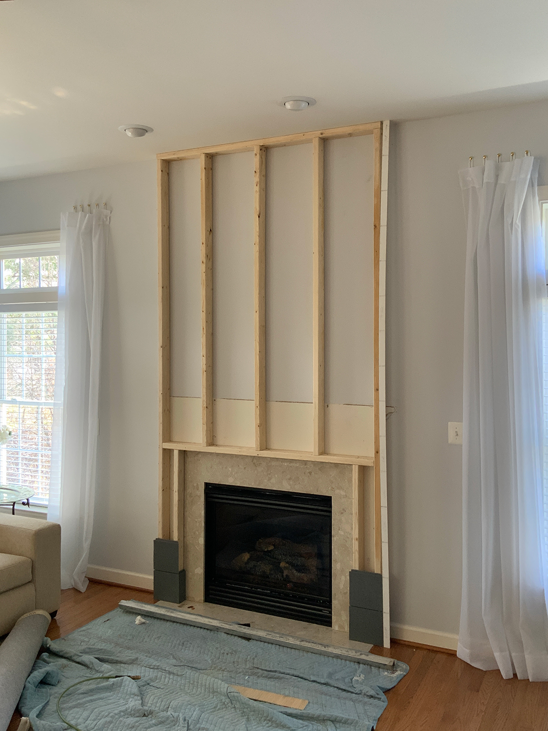 Mantle and Wall Remodel - M3-Inc.